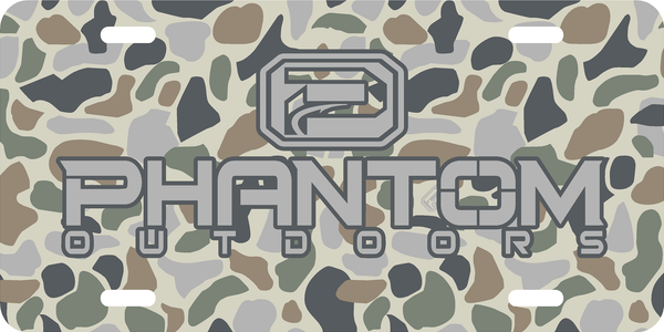 Phantom Old School License Plates - Phantom Outdoors