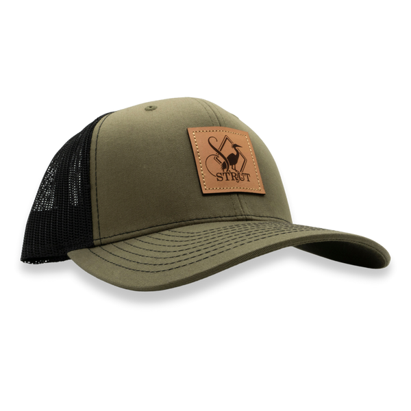 Southern Strut Leather Logo Patch Hat - Phantom Outdoors